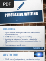 DAFOREST Techniques for Persuasive Writing | PDF | Argument | Cognition