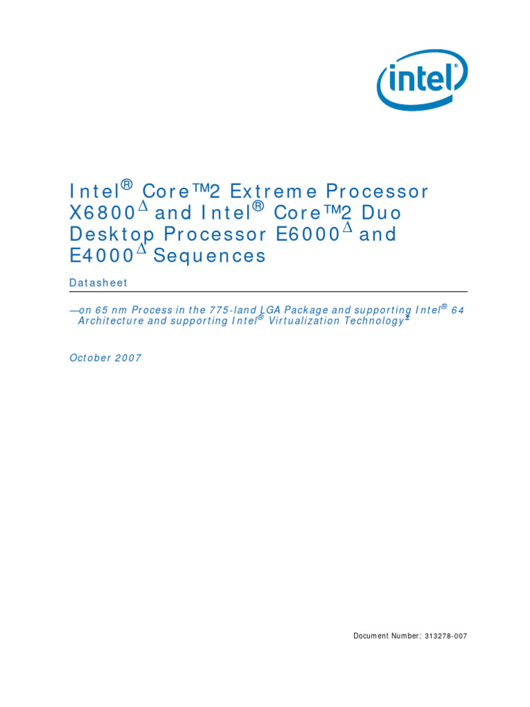 Lga Processor Data | PDF | Intel | Central Processing Unit