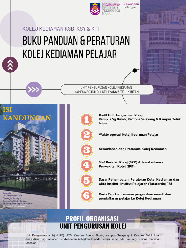 Buku Panduanperaturan Kolej Kediaman Pelajar | PDF