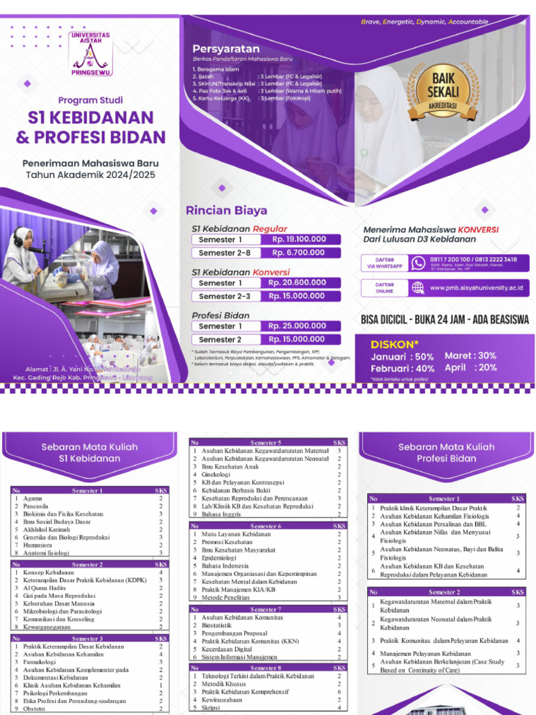 Brosur S1 Kebidanan Dan Profesi Bidan 2024 2025 Pdf