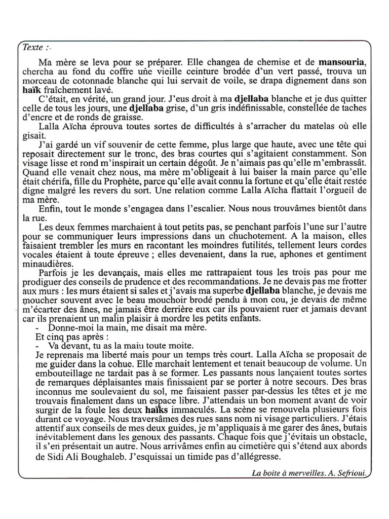 Autobiographie Sujet Corrige 2 | PDF