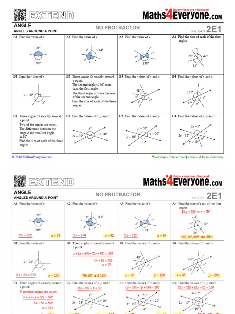 Extend Angles Around A Point | PDF