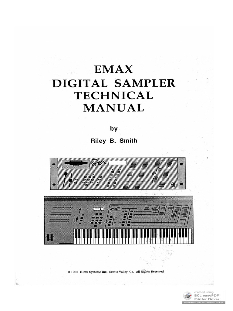 Emax Service Manual | PDF