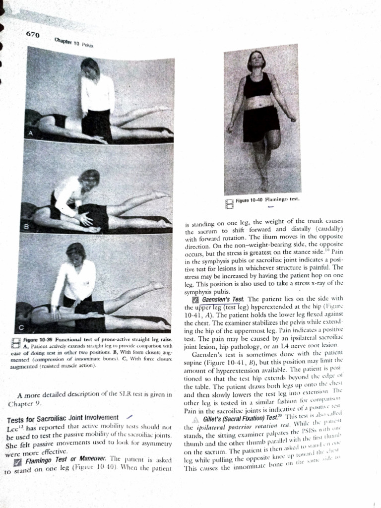SI Joint Special Tests Overview | PDF | Anatomical Terms Of Motion | Pelvis