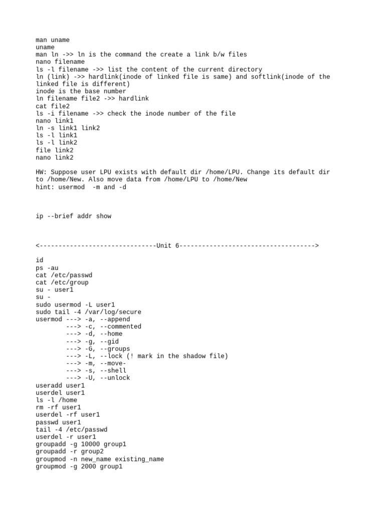 Linux Commands Pdf Computing Operating System Technology 0757
