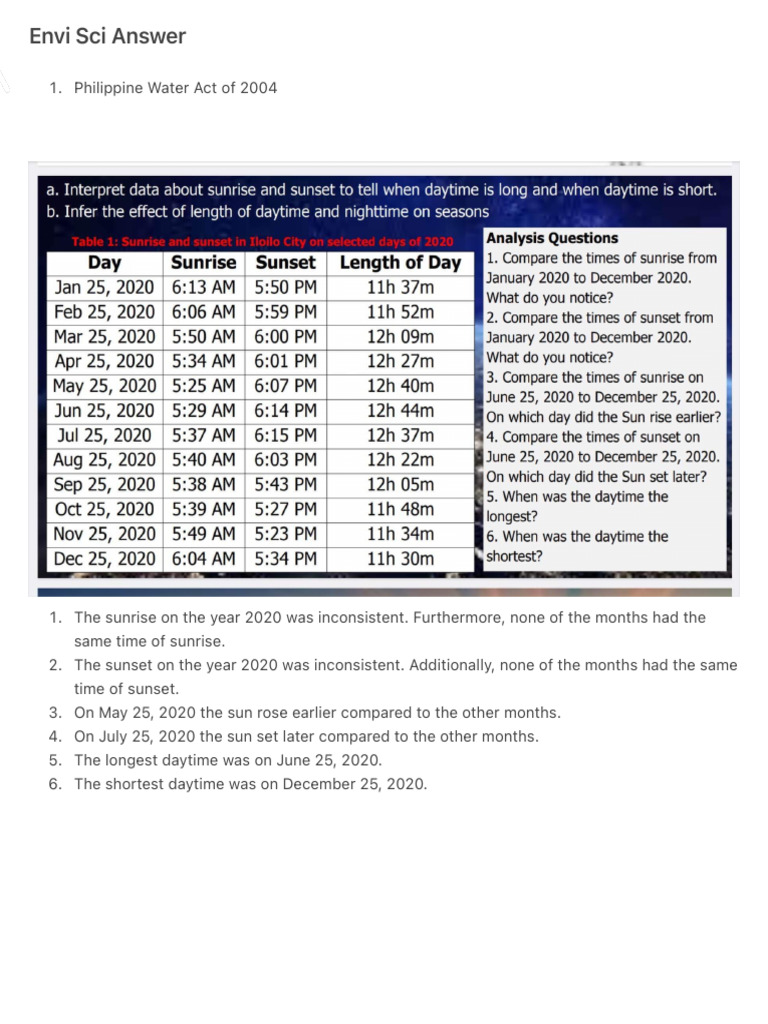 Envi Sci Answer | PDF