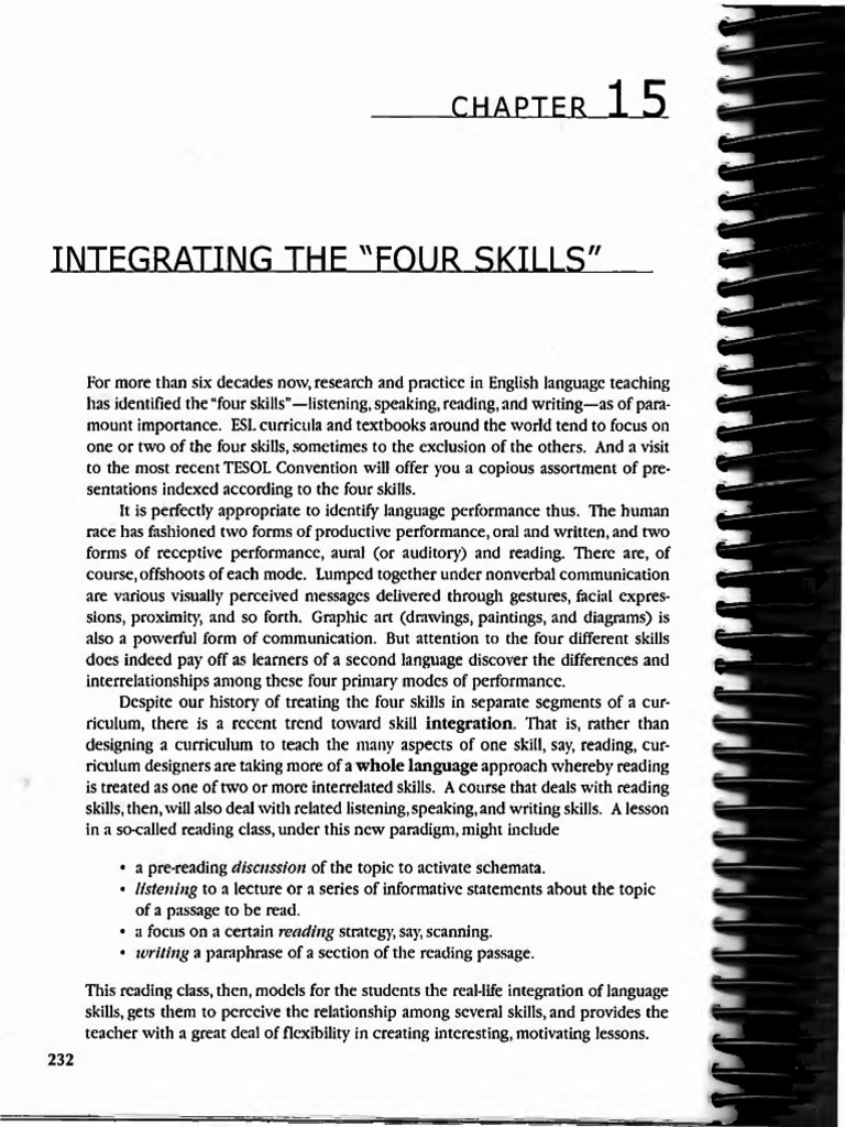 THE FOUR SKILLS | PDF