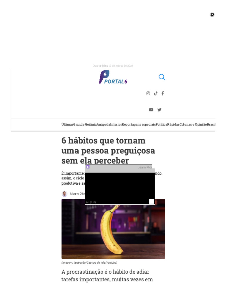 6 Hábitos Que Tornam Uma Pessoa Preguiçosa Sem Ela Perceber - Portal 6 ...