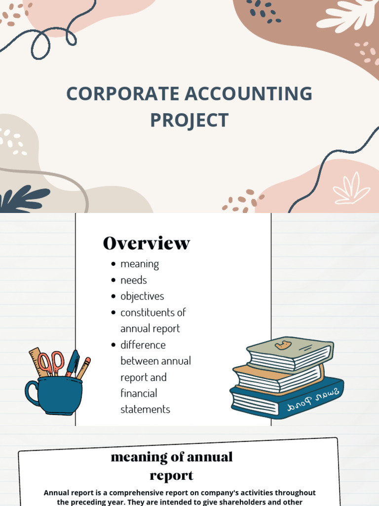 Corporate Accounting Project | Download Free PDF | Financial Statement ...