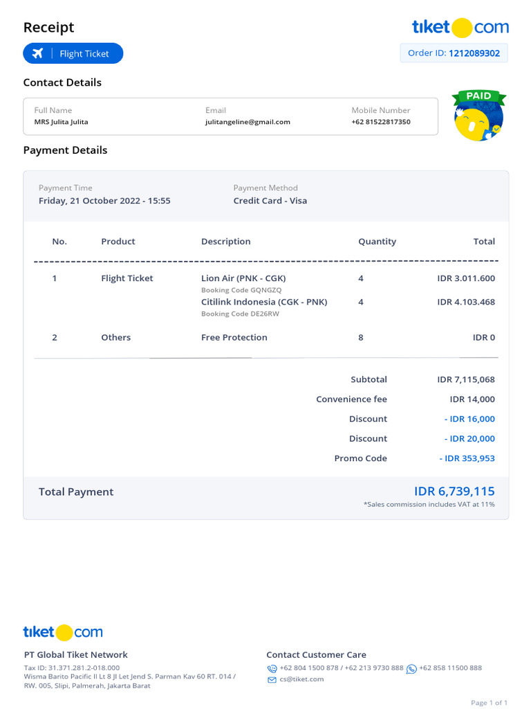 Receipt - Order Id 1212089302 | PDF | Banking Technology | Money