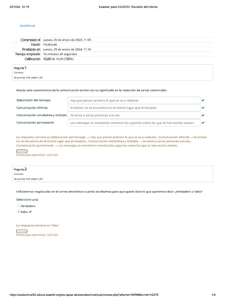 Ceac Examen para Ceac03 1er Intento | PDF