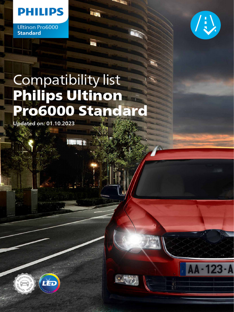 Philips Ultinon Pro6000 Compatibility List | PDF | Car Body Styles ...
