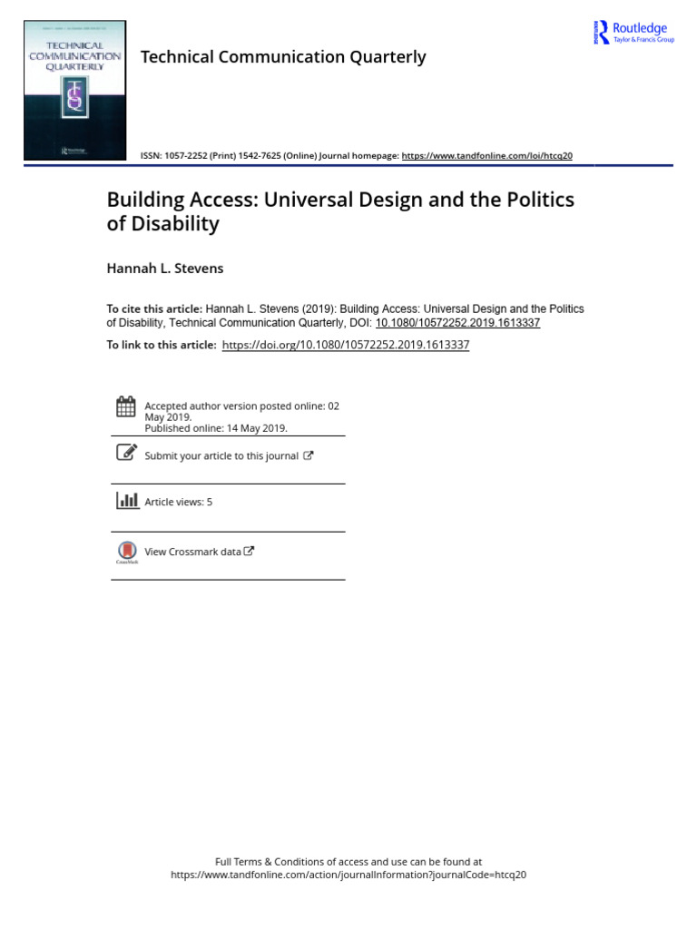 Building Access Universal Design and The | PDF | Disability | Accessibility