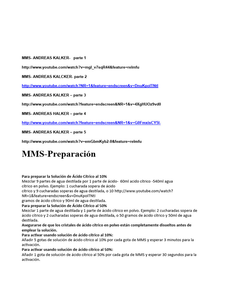 MMS - Preparacion | PDF
