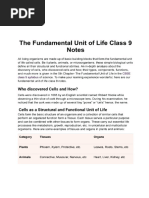 Class 9 Cell Chapter Notes | PDF