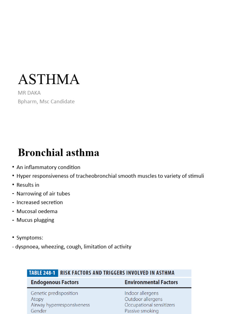 ASTHMA | PDF | Asthma | Corticosteroid