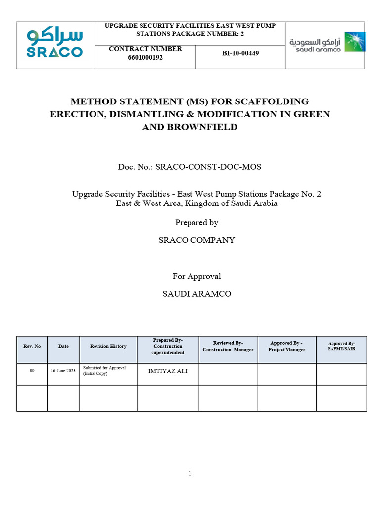 Mos Scaffoliding | PDF | Scaffolding | Lumber