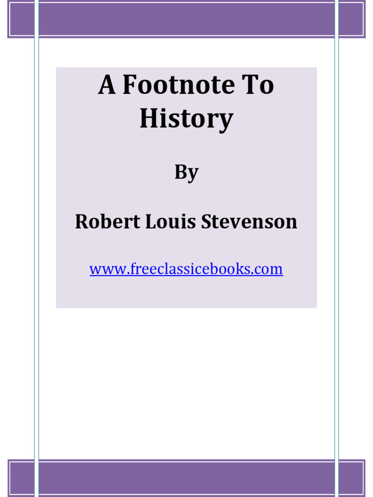 A Footnote To History | PDF | Samoa