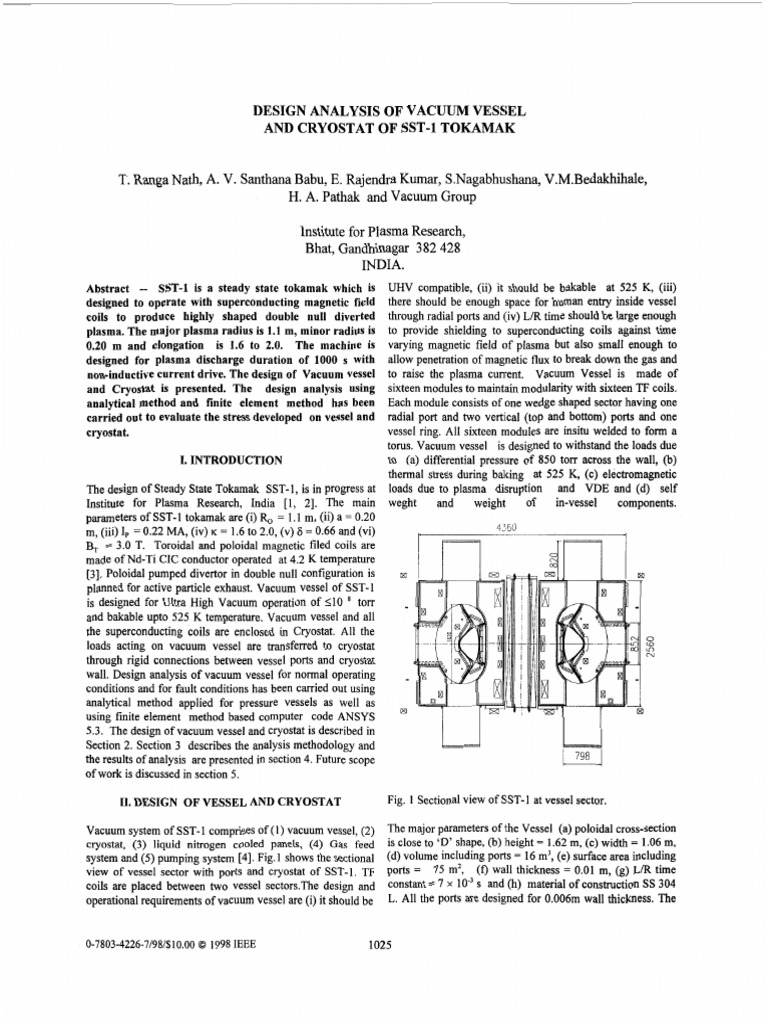 Fem Analysis of sst1 | PDF | Stress (Mechanics) | Vacuum