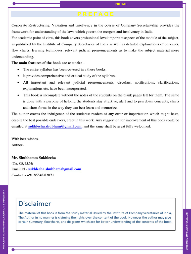 CR (Part I) | PDF | Mergers And Acquisitions | Consolidation (Business)