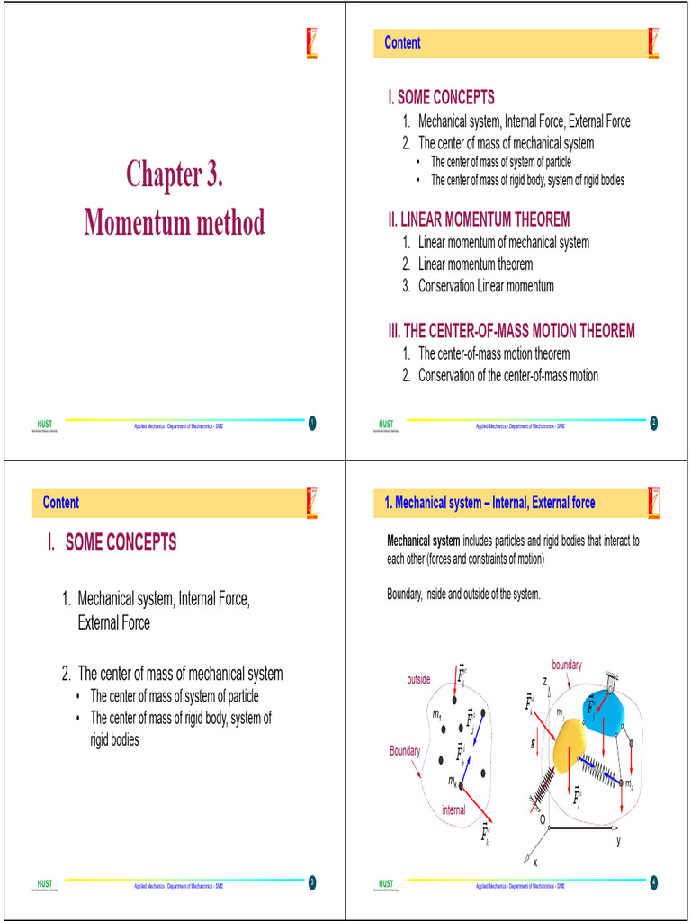 P3-Chapter 3-1 Momentum Method - New | PDF | Momentum | Force