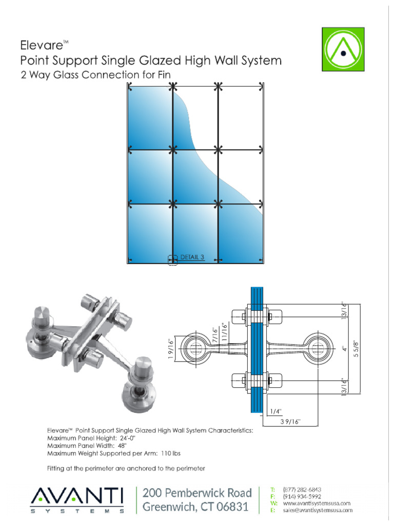 03 2 Way Glass Connection For Fin | PDF
