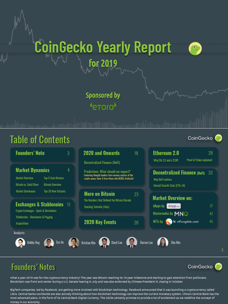 CoinGecko 2019 Report | PDF | Cryptocurrency | Bitcoin
