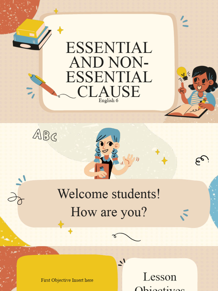 Essential and Non Essential Clause | PDF