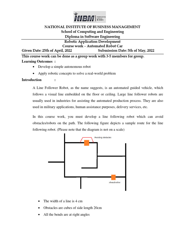 RAD - Course Work Approved | PDF | Robot | Robotics