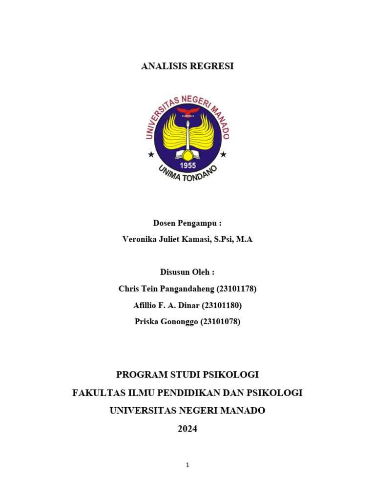 10 - Analisis Regresi | PDF