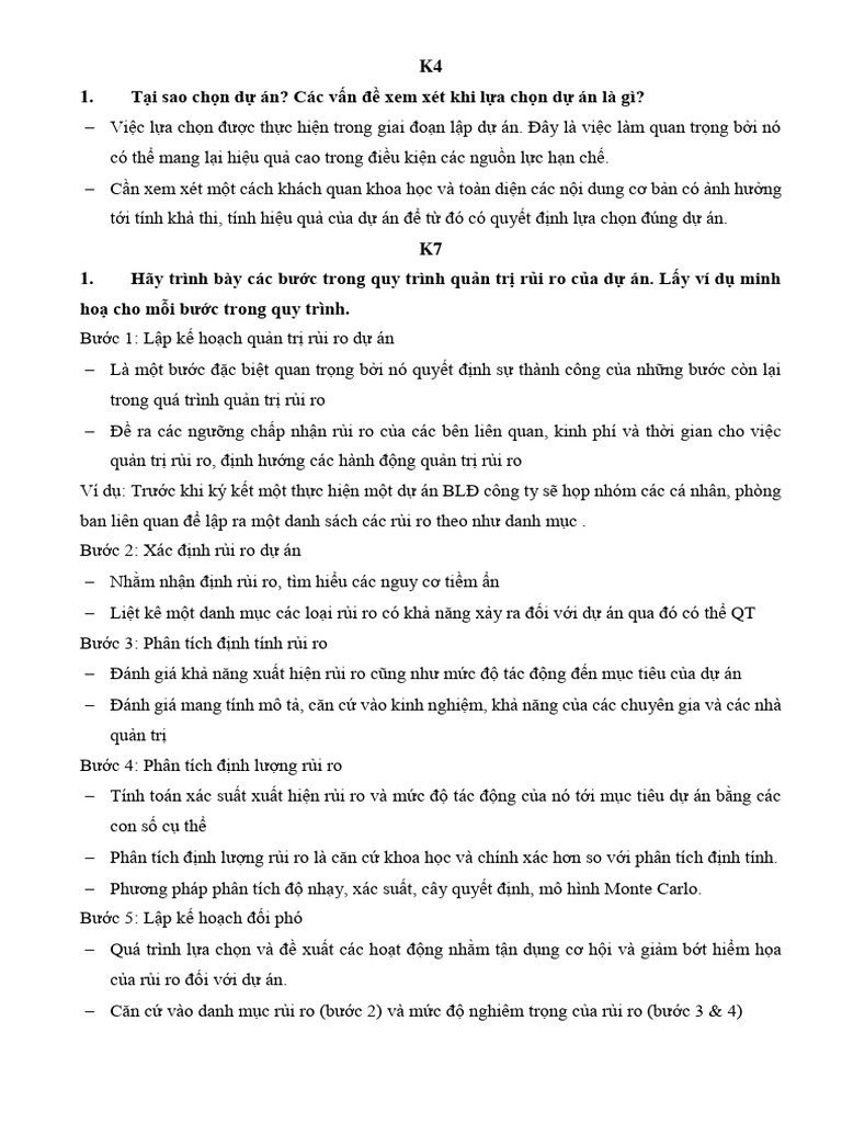 Lí thuyết QTDA | PDF