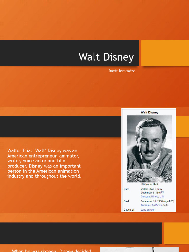 Walt Disney | PDF