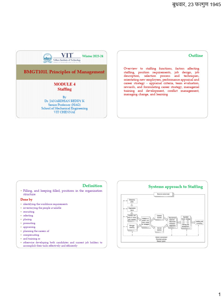 MODULE 4 - Staffing | PDF | Performance Appraisal | Organizational Behavior