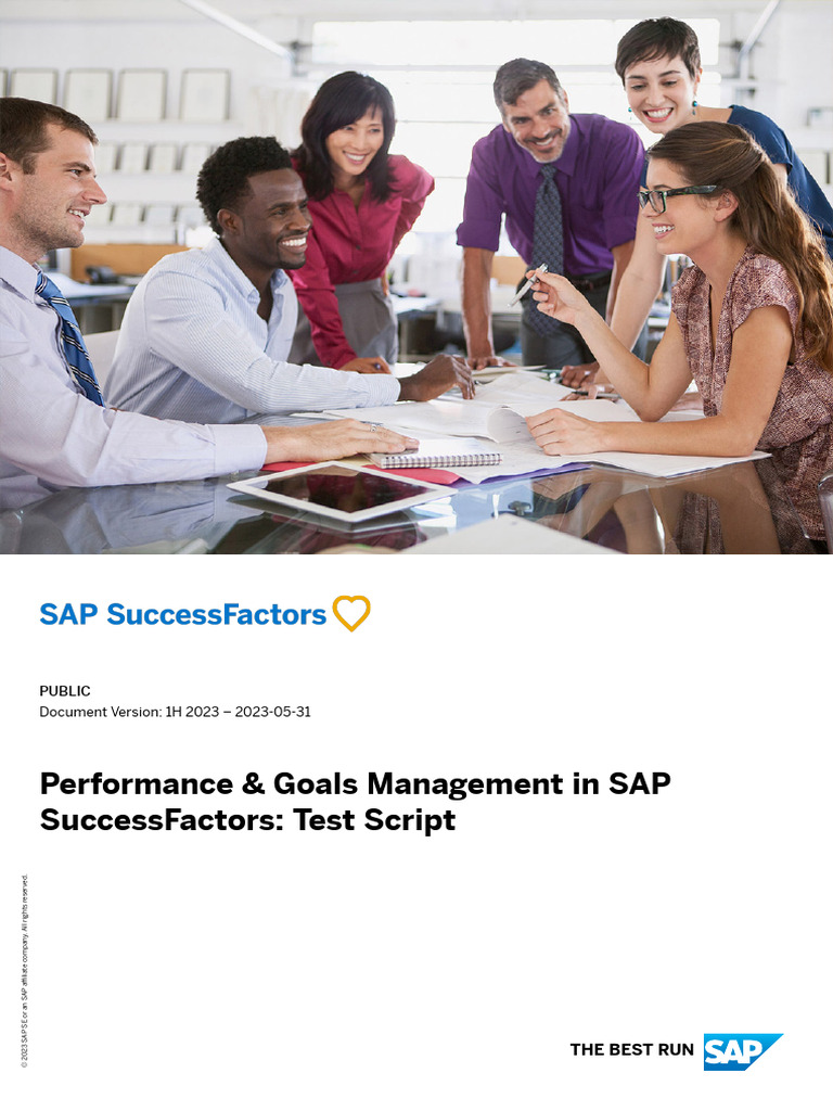Performance and Goals Management in SAP SuccessFactors Test Script ...