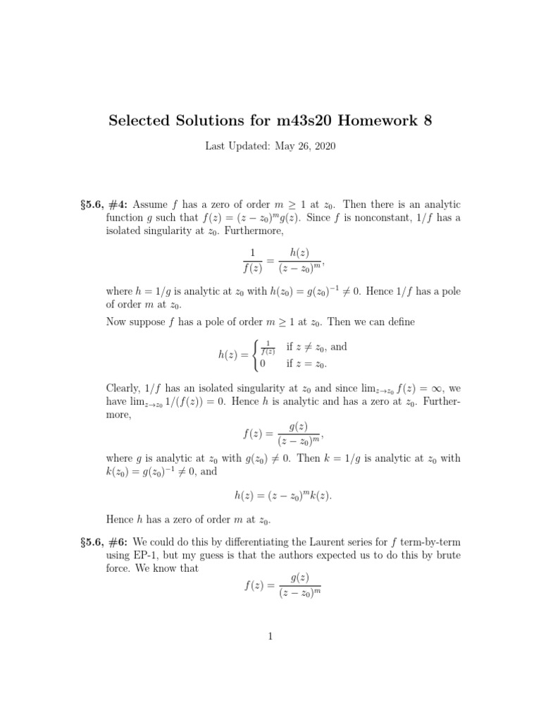 hw8 Solns Office | PDF | Functions And Mappings | Mathematical Objects