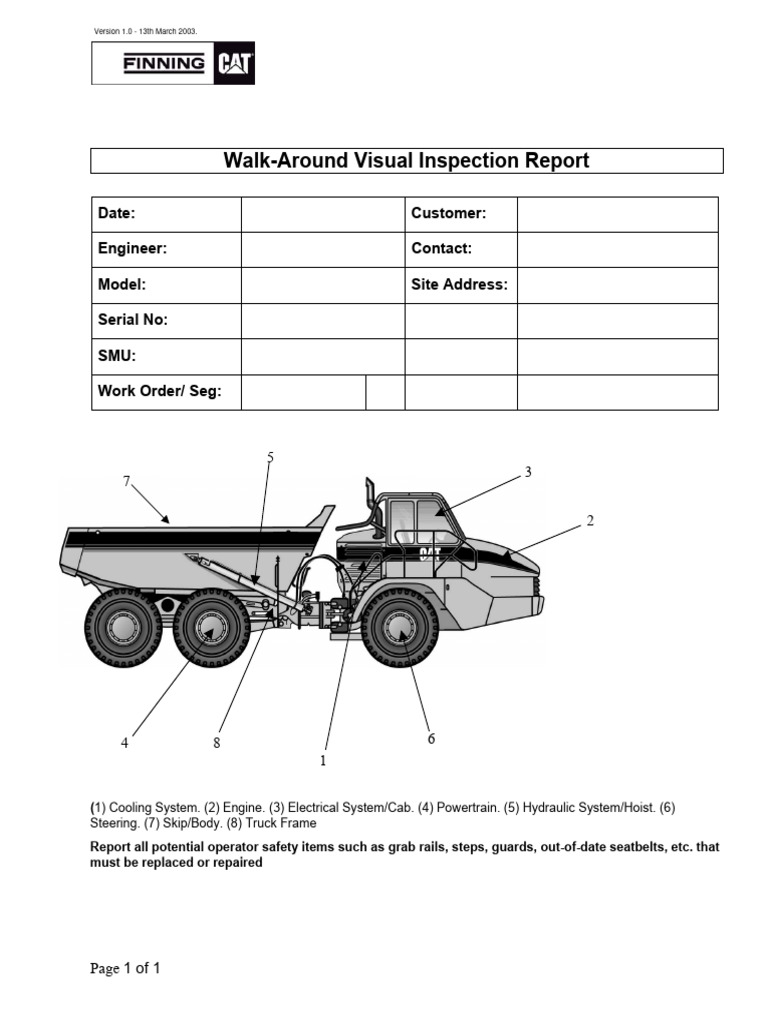 ADT Inspection | PDF | Leak | Truck