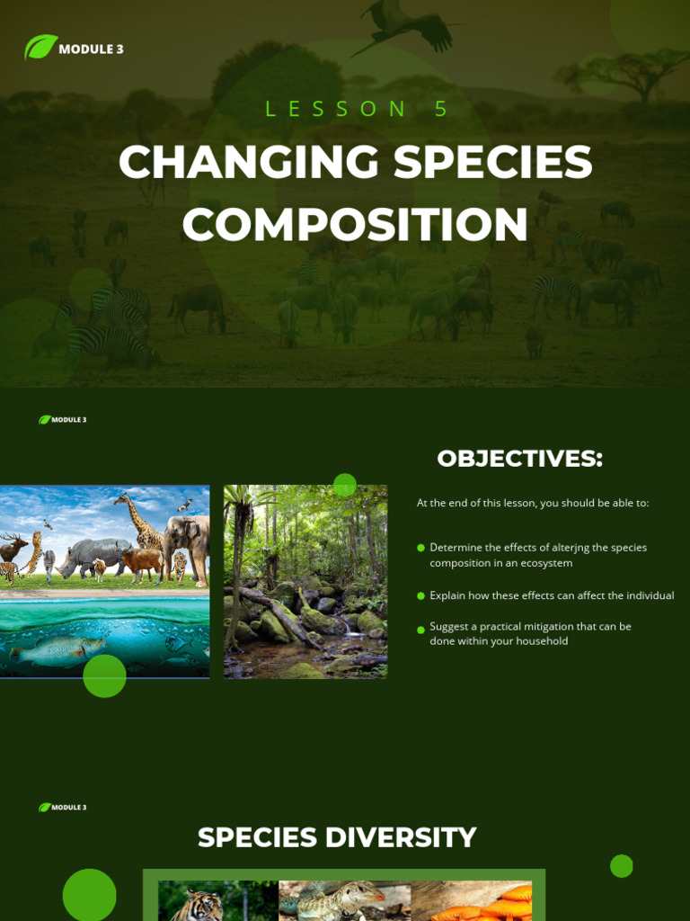 Effects of Changing Species in Ecosystems | PDF | Biodiversity | Human ...