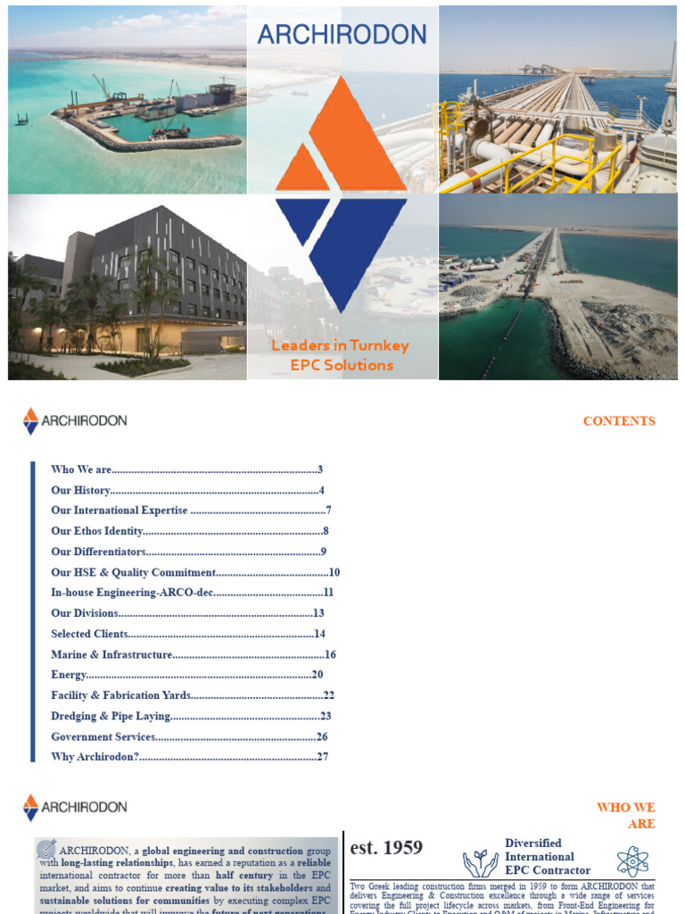 Archirodon: Global EPC Leader Overview | PDF | United Arab Emirates ...