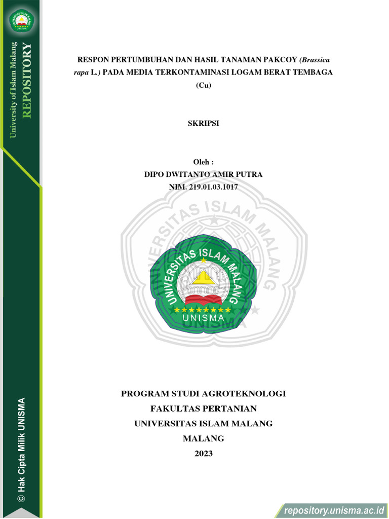 S1 - Pertanian - Agroteknologi - 21901031017 - Dipo Dwitanto Amir Putra ...