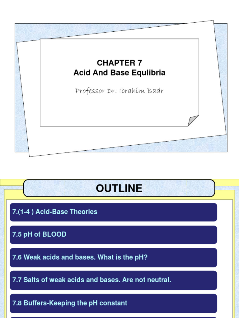 Chapter 7 | PDF | Acid | Buffer Solution