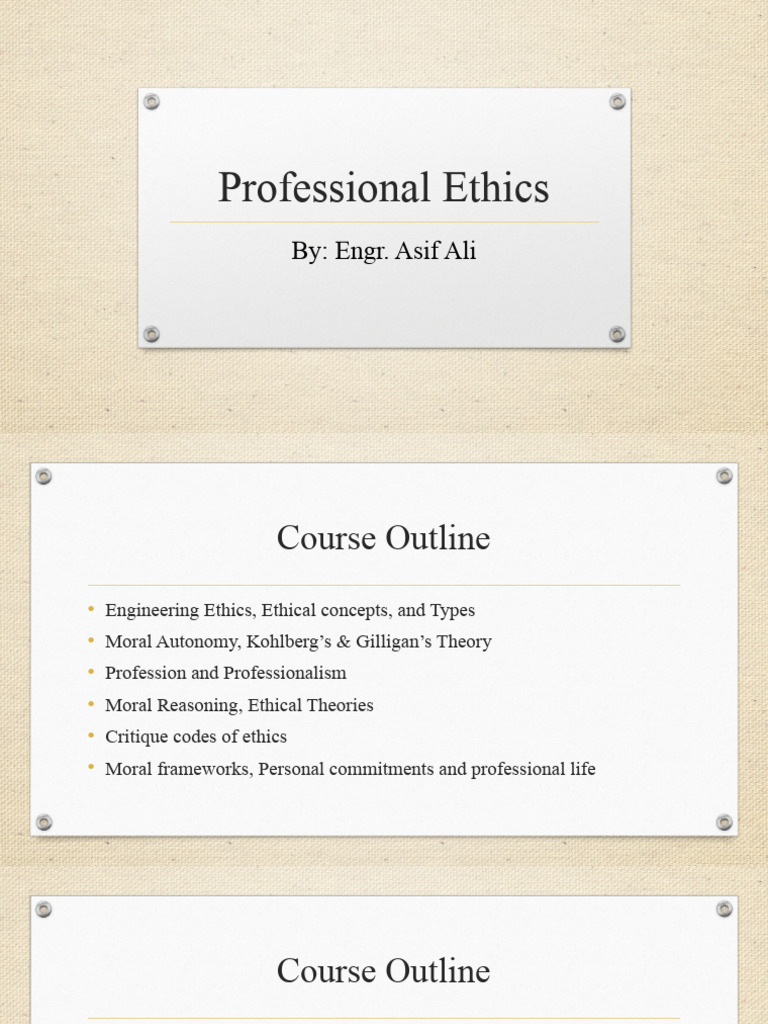 Lect-01 02 Professional Ethics | PDF | Professional Ethics | Risk