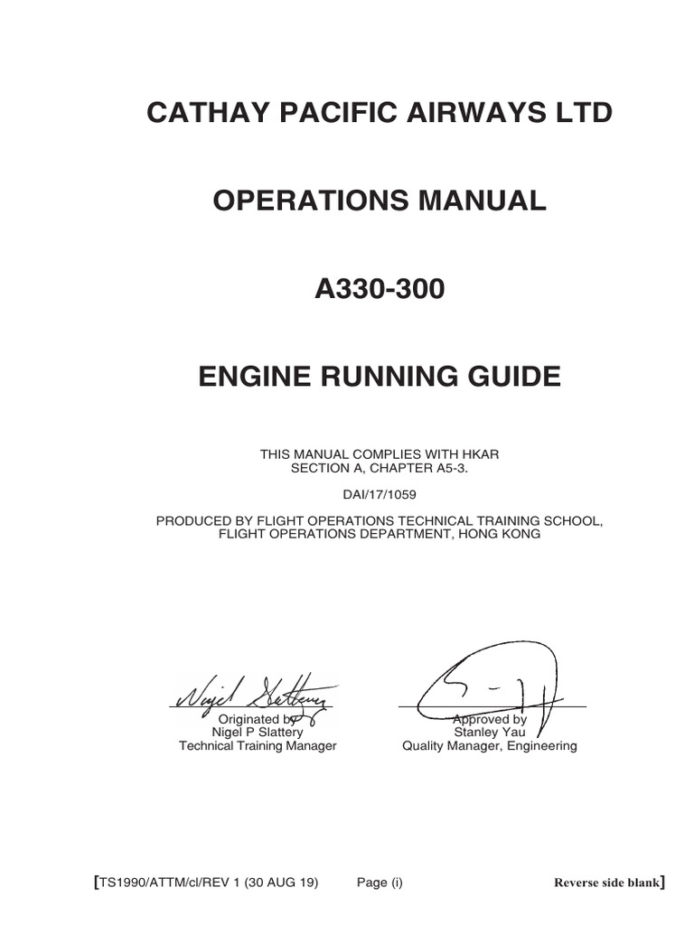 CX A330-300_ERG | PDF | Aviation