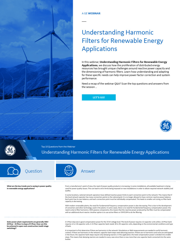 Faq10 Understanding Harmonic Filters For Renewable Energy Applications ...