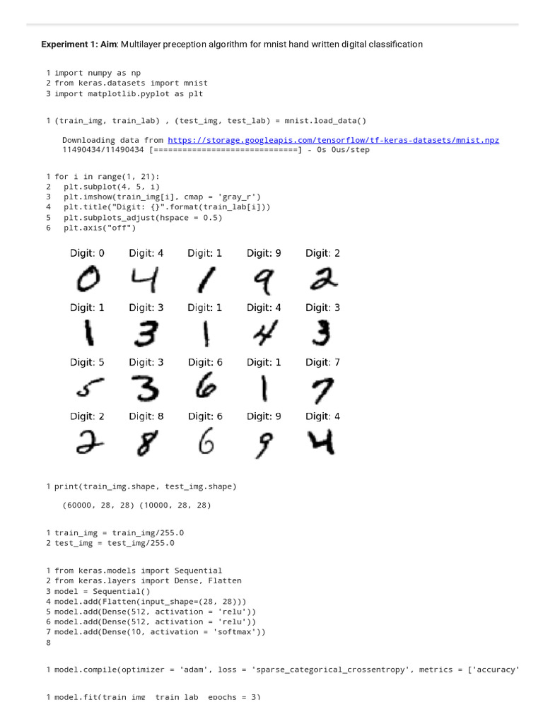 Practice - DL - Ipynb - Colaboratory | PDF | Algorithms | Machine Learning