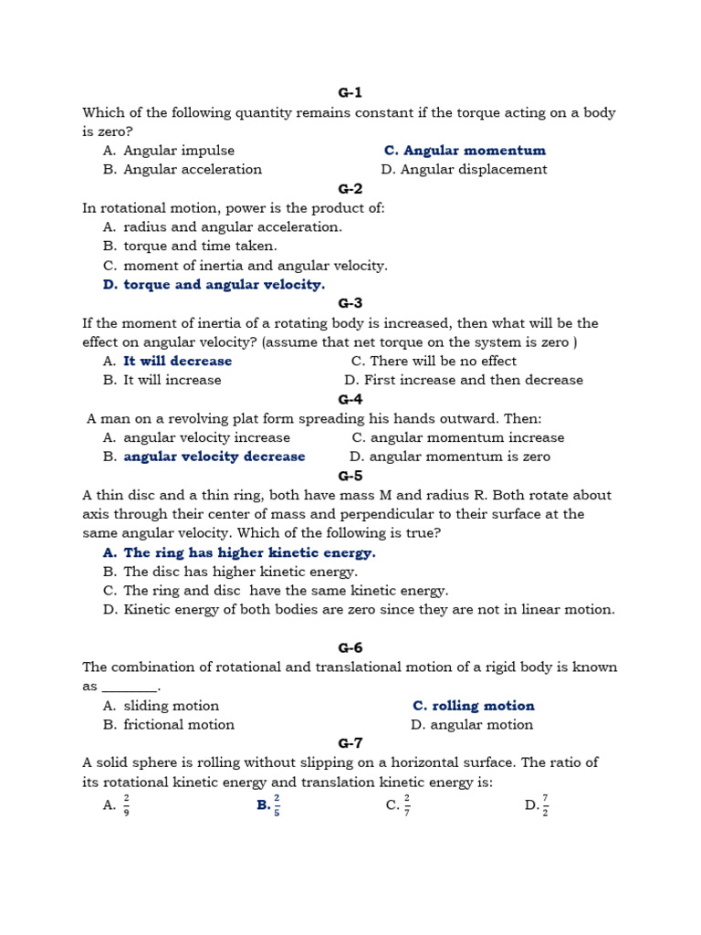 Rotational Motion | PDF | Rotation Around A Fixed Axis | Angular Momentum
