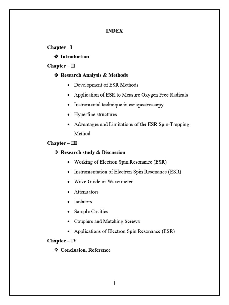 Esr Spectra of Oganic Free Radical | PDF | Electron Paramagnetic ...