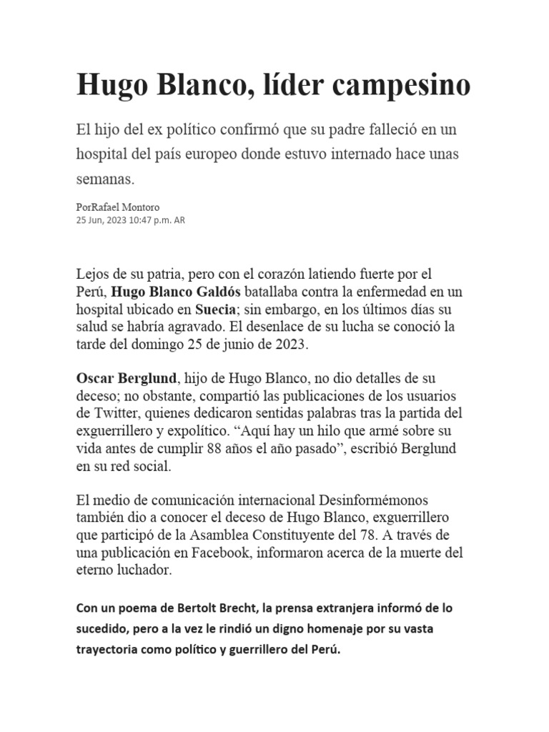 Carlos Aponte REVOLUCIONARIO SIN TREGUA | PDF