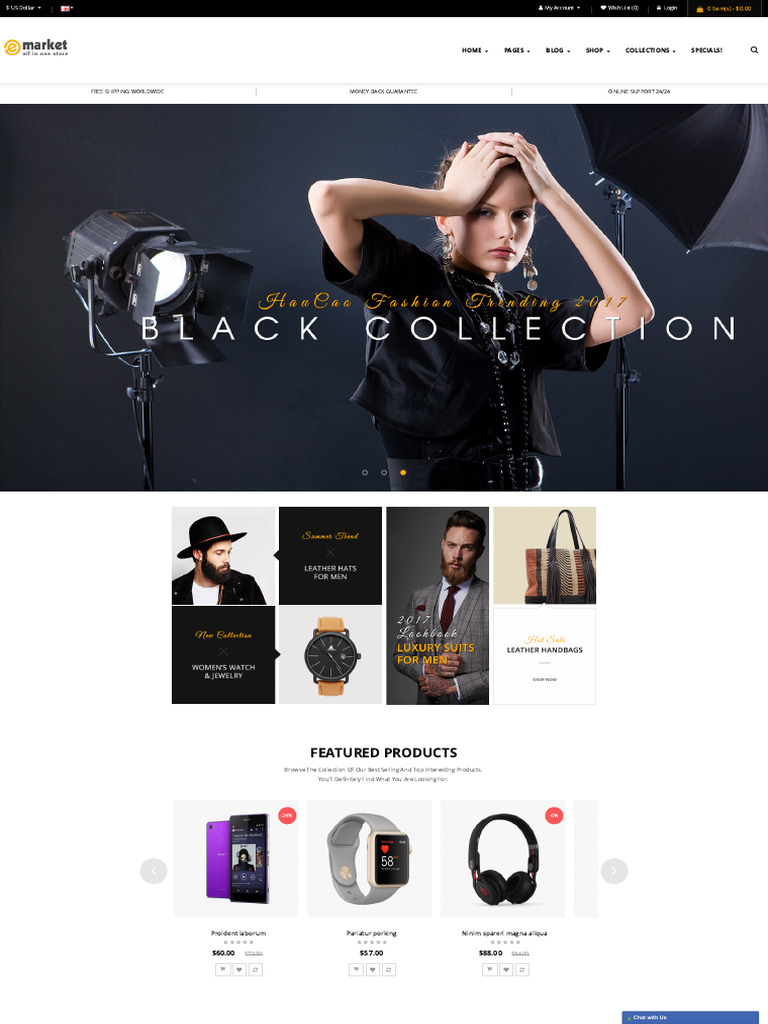 Emarket - The Ecommerce & Multi-Purpose MarketPlace Opencart 4 Theme (Mobile Layouts Included) 4 ...