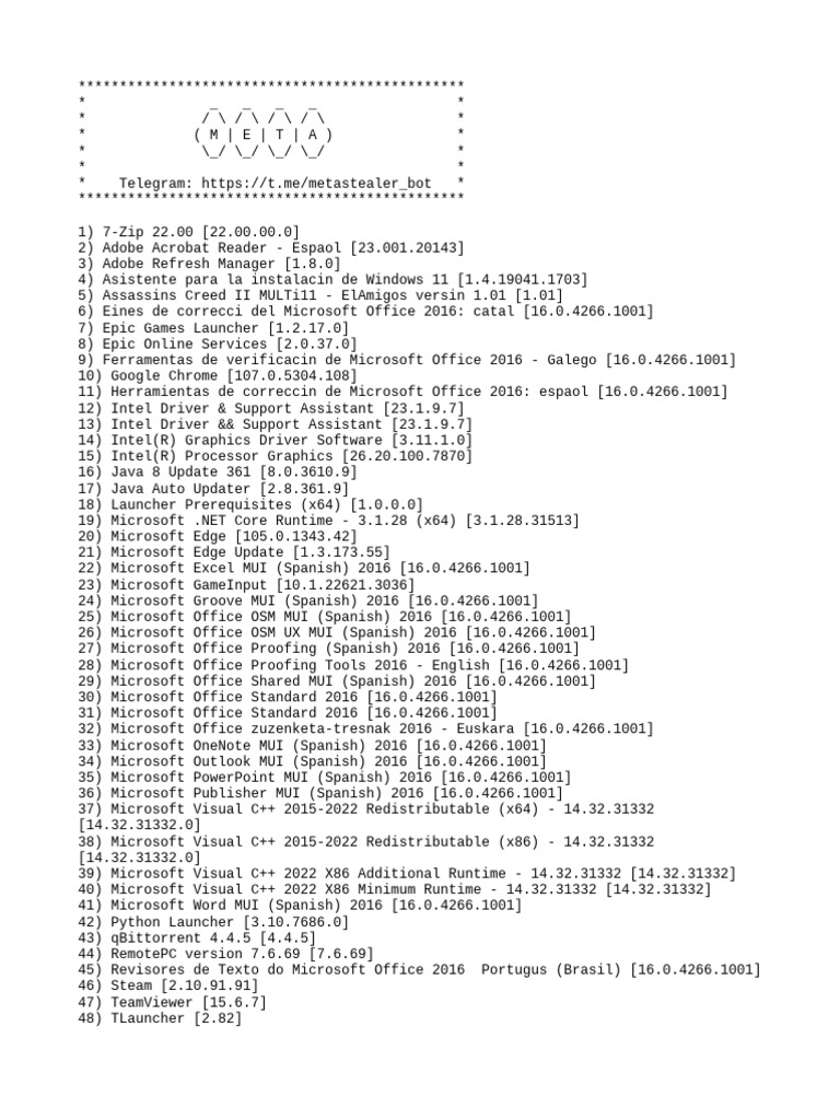 Installed Software | PDF | Microsoft Office | Microsoft Windows