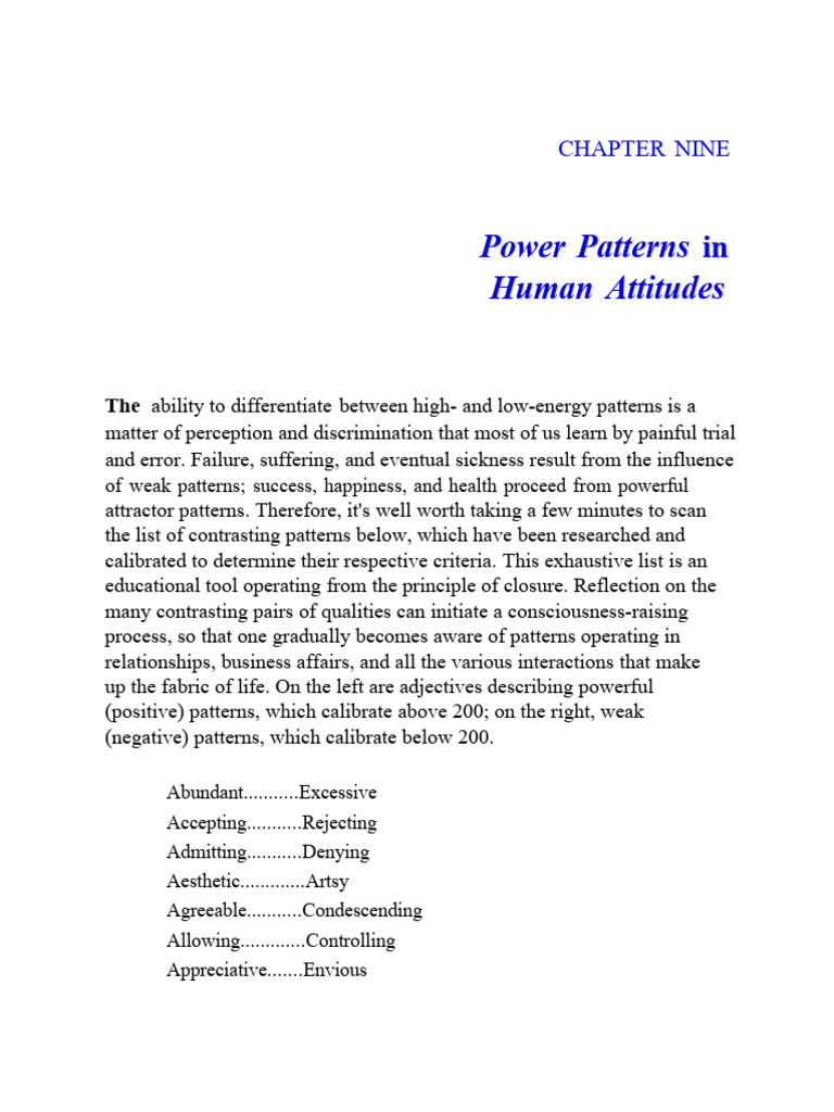 Adjective Describing Patterns | PDF | Self-Improvement